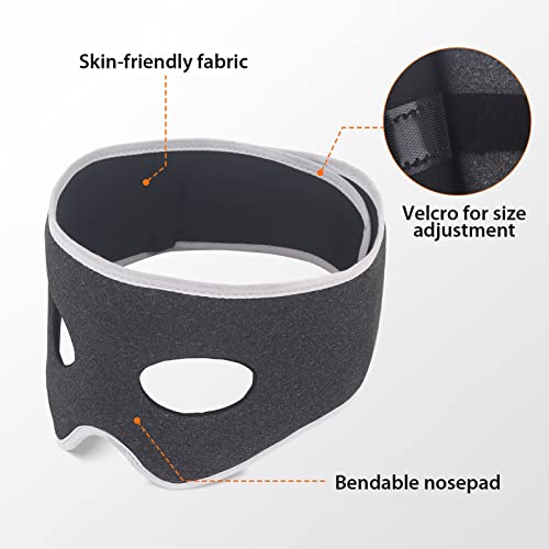 Comfheat USB Sinus Relief Mask Moist Heat Face Heating Pad for Sinus Pressure, Nasal Congestion, Sinusitis, Allergies, Stress, 3 Heat Settings, Warm Compress Therapy for Car Travel (Non-Rechargeable)