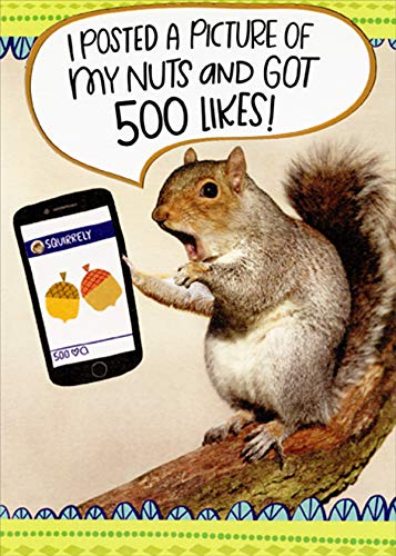 Designer Greetings I Posted A Picture Squirrel Funny/Humorous Risque Birthday Card