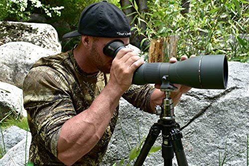 Alpine Innovations SpotSlicker Bandit - Water-Resistant Spotting Scope Eyeshield to Block Glare and Reduce Eye-Strain, One Size Fits All - Stealth Shadow