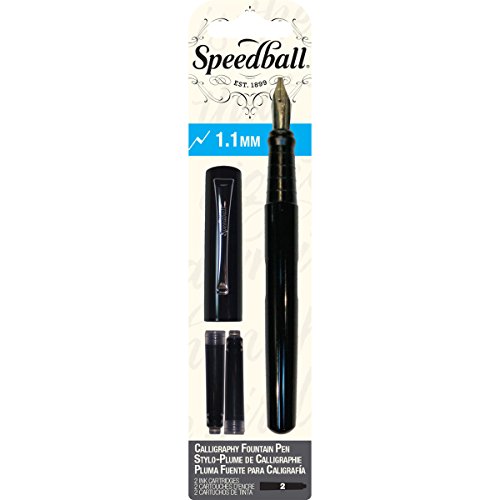 Speedball 002900 Calligraphy Fountain Pen 1.1mm - Fountain Pen - 1.1mm - Black Ink