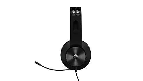 Lenovo Legion H300 Stereo Gaming Headset, Noise-Cancelling Mic, Memory Foam & PU Leather Earcups, Stainless Steel Headband, PC, PS4, Xbox One, Nintendo Switch, Mac, GXD0T69863, Black