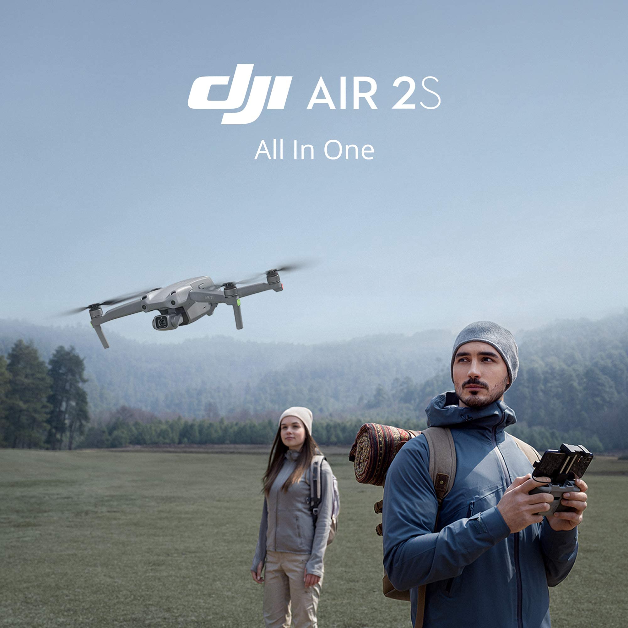 DJI Air 2S Drone Fly More Combo with Remote Controller (Renewed)