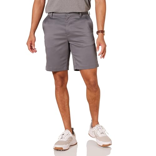 Amazon Essentials Men's Slim-Fit Stretch Golf Short, Grey, 34
