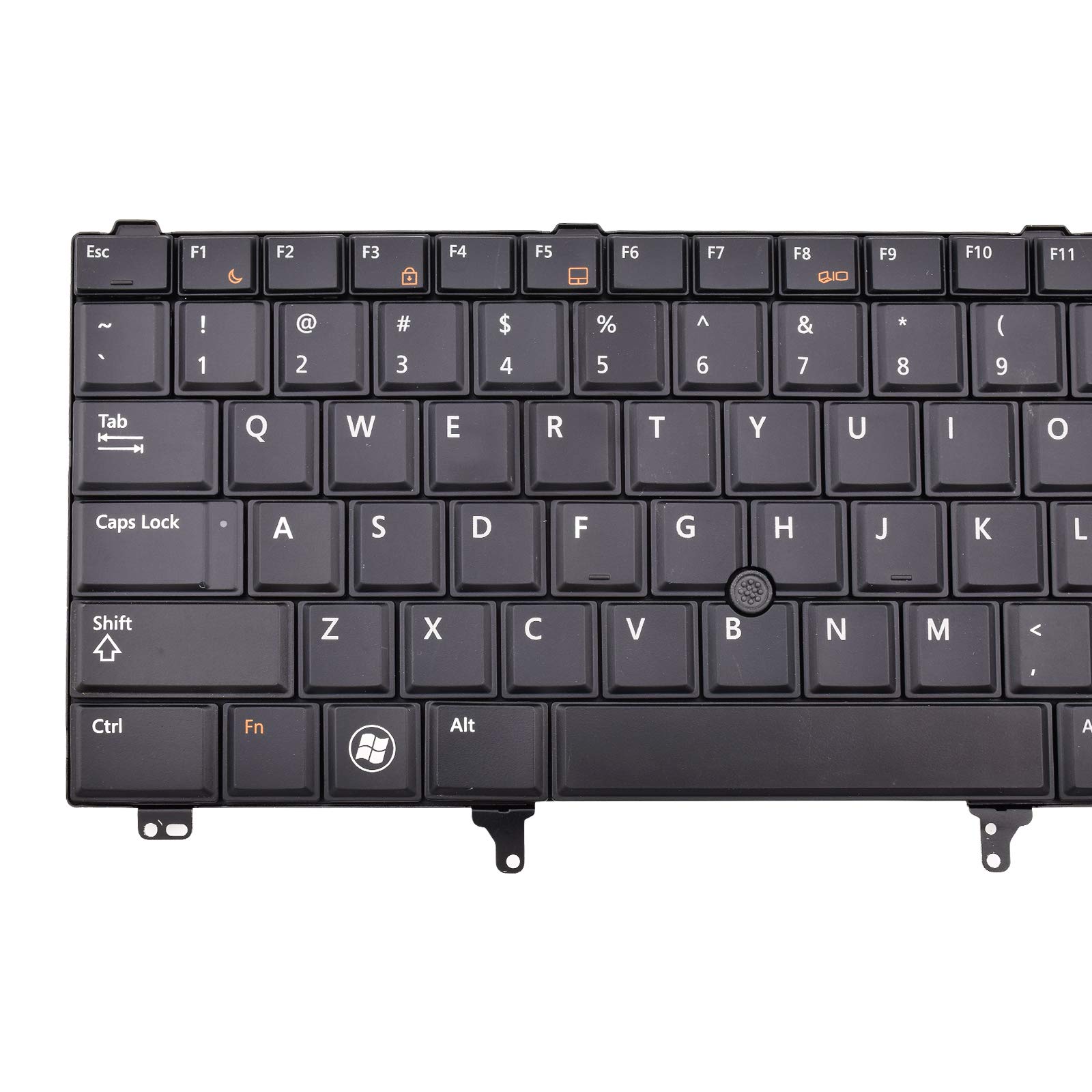 SUNMALL Replacement Keyboard with Pointer Compatible with Dell Latitude E5520 E5520m E5530 E6520 E6530 E6540 Precision M4600 M4700 M4800 M6600 M6700 Laptop Non-Backlit