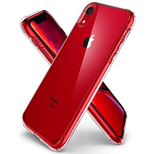 Spigen Ultra Hybrid [Anti-Yellowing PC Back] [Military Grade] Designed for iPhone XR Case, 6.1 inch Cover - Crystal Clear
