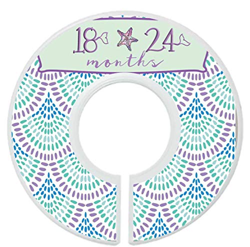 Mumsy Goose Nursery Closet Dividers Closet Organizers Baby Girl Clothes Dividers Mermaid