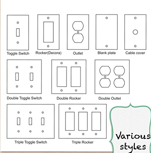 Leopard Light Switch Cover - Various Size Light Switchplates Offered