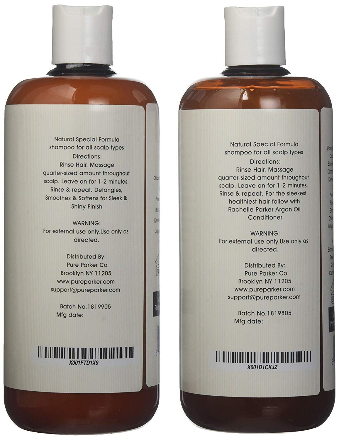 PURE Shampoo and Conditioner Set, HUGE 26.5 oz. Each Extra Strength Formula with Keratin & Dead Sea Minerals, Moisturizes Dry & Damaged Hair (Argan Oil Shampoo & Conditioner)