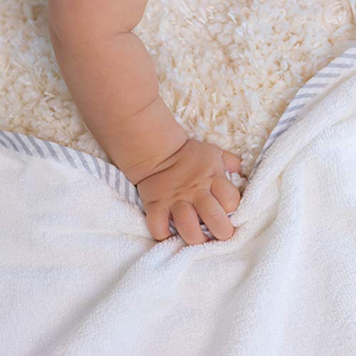 Comfy Cubs Baby Burp Cloths, 100% Organic Bamboo, 8 Pack Large 20β by 10β, Washcloths Extra Absorbent and Soft Burping Cloth Towel Wash Cloth Girl Boy (White, Pack of 8)