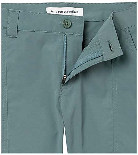 Amazon Essentials Women's Stretch Woven 5 Inch Outdoor Hiking Shorts with Pockets, Sage Green, 12