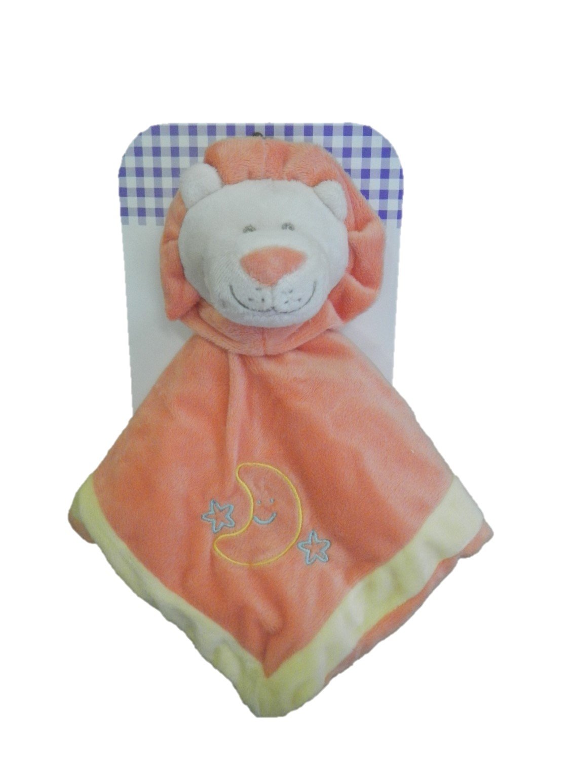 Lion Baby Security Blanket with Bell Rattle