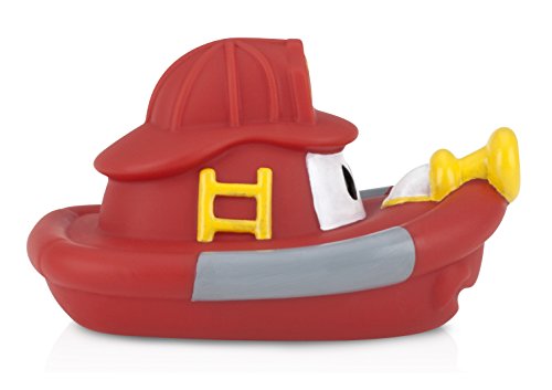 Nuby 2-Pack Tub Tugs Floating Boat Bath Toys, Colors May Vary, (Pack of 2)