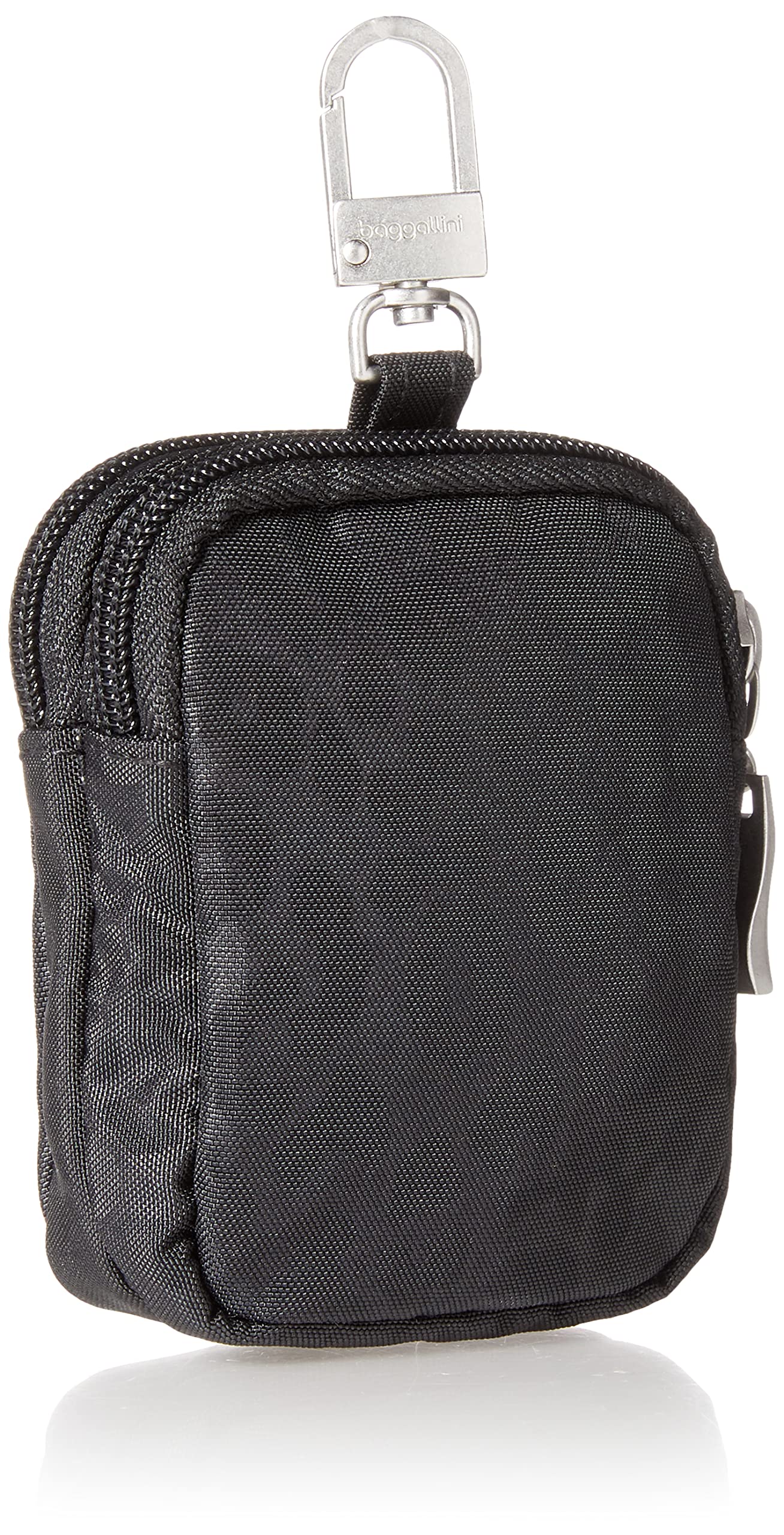 Baggallini Womens On The Go Mini Pouch, Black Faux Shearling