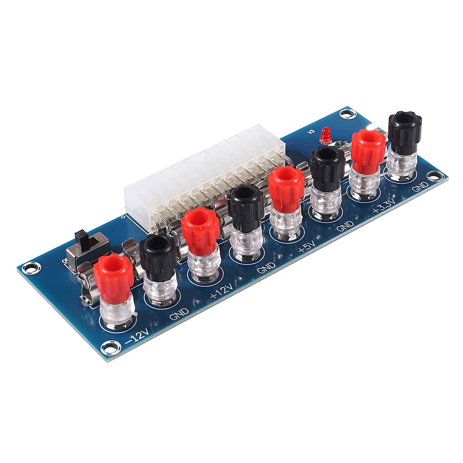 ALMOCN 2PCS 24 Pin XH-M229 Benchtop Power Board Computer ATX Power Supply Breakout Adapter Module Desktop Computer Chassis Power Supply ATX Transfer Board 12V 5V 3.3V