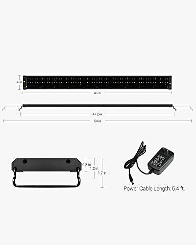 NICREW ClassicLED Aquarium Light, Fish Tank Light with Extendable Brackets, 48-Inch, 32 Watts