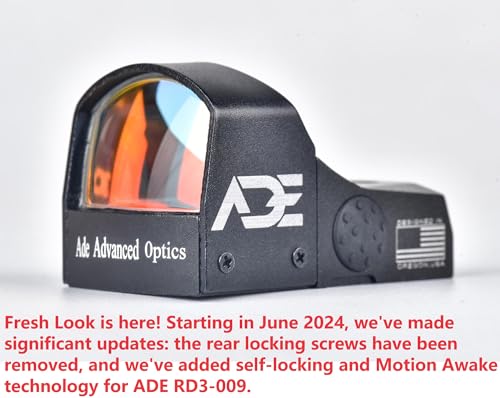 Ade Advanced Optics Crusader RD3-009 Red Dot Reflex Sight + Optic Mounting Plate for Taurus PT111 G2, Millennium G2, G2C, G3 with Original Rear Sight, PT140 G2, PT709, PT740, TX22 + Pictinny Plate