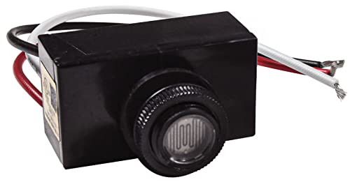HQRP Thermal Type Light Photocell Sensor Dusk to Dawn Wire-in Switch Photoelectric Control for Outdoor Lighting, Garage Lights, Barn Light, Street Lights, etc.
