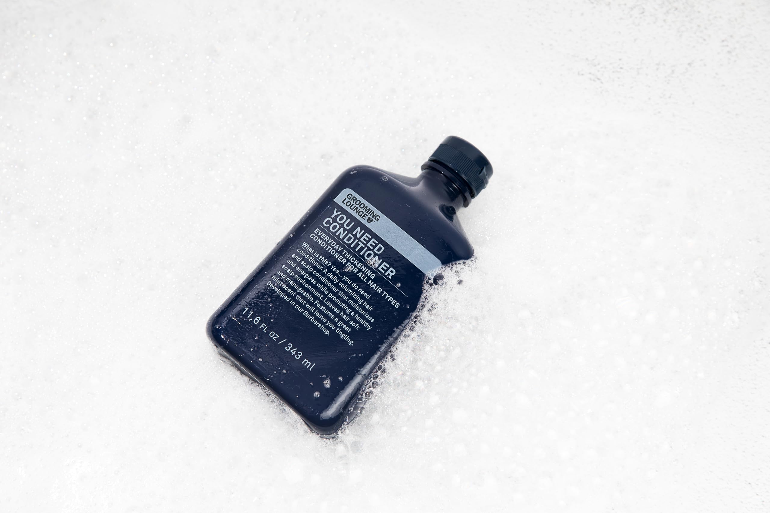 Grooming Lounge You Need Conditioner - Moisturizes and Balances the Scalp - Leaves Hair Soft and Manageable - Cleanses Scalp to Help Create the Optimal Environment for Healthy Hair Growth - 11.6 oz
