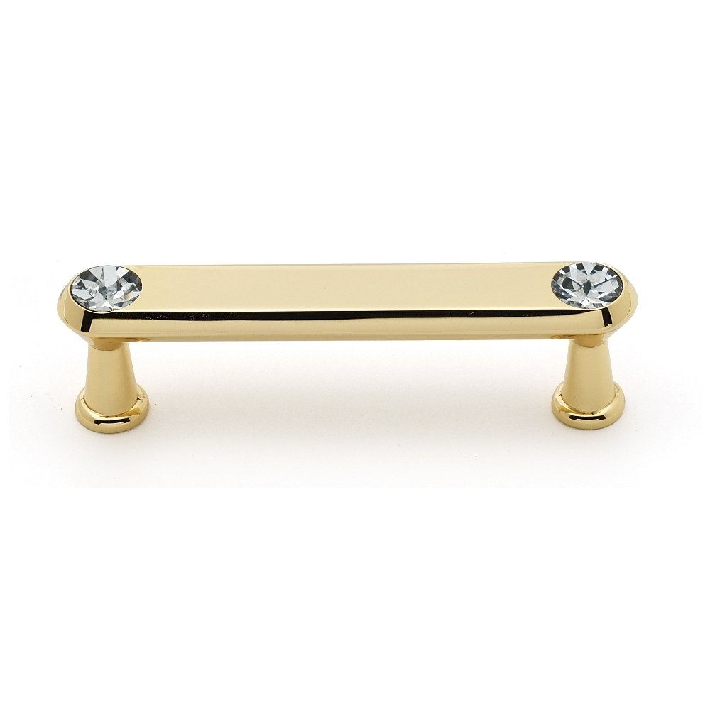 Alno C214-3-GLD Traditional Crystal Pulls, Gold