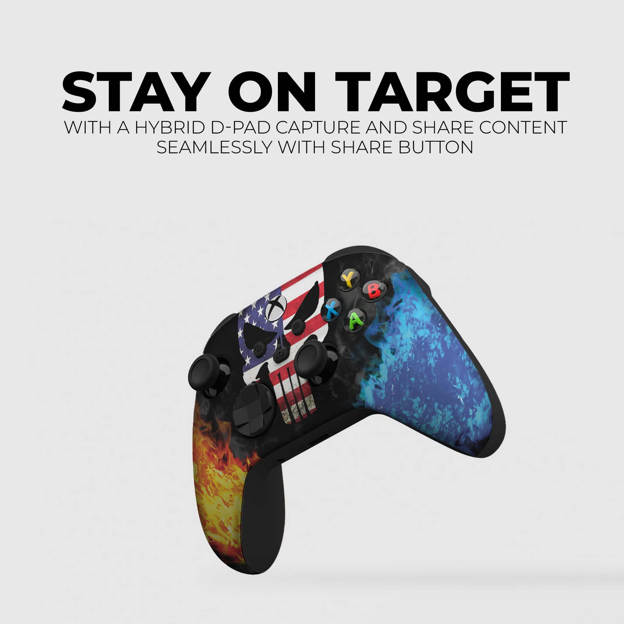 DreamController Batmen Custom X-box Controller Wireless compatible with X-box One/X-box Series X/S Proudly Customized in USA with Permanent HYDRO-DIP Printing(NOT JUST A SKIN) (MODDED)