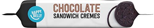 Amazon Brand - Happy Belly Chocolate Sandwich Creme Cookies, 14.3 ounce (Pack of 1)