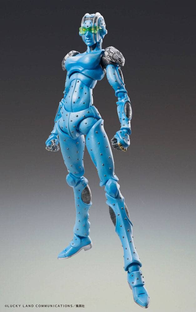 Medicos JoJo’s Bizarre Adventure Part 6: Chozo Kado Stone Free Super Action Statue Figure, Multicolor