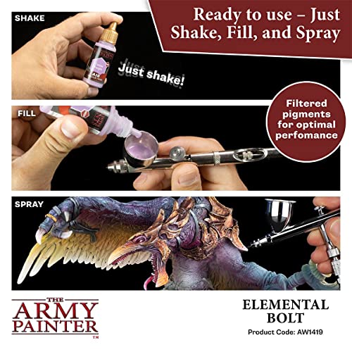 The Army Painter Warpaint Air Elemental Bolt - Acrylic Non-Toxic Heavily Pigmented Water Based Paint for Tabletop Roleplaying, Boardgames, and Wargames Miniature Model Painting