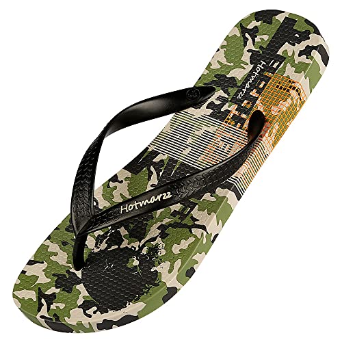 Hotmarzz Men's Slippers Flip Flops 2021 Series Size 8 US / 41 EU, 0839 Black