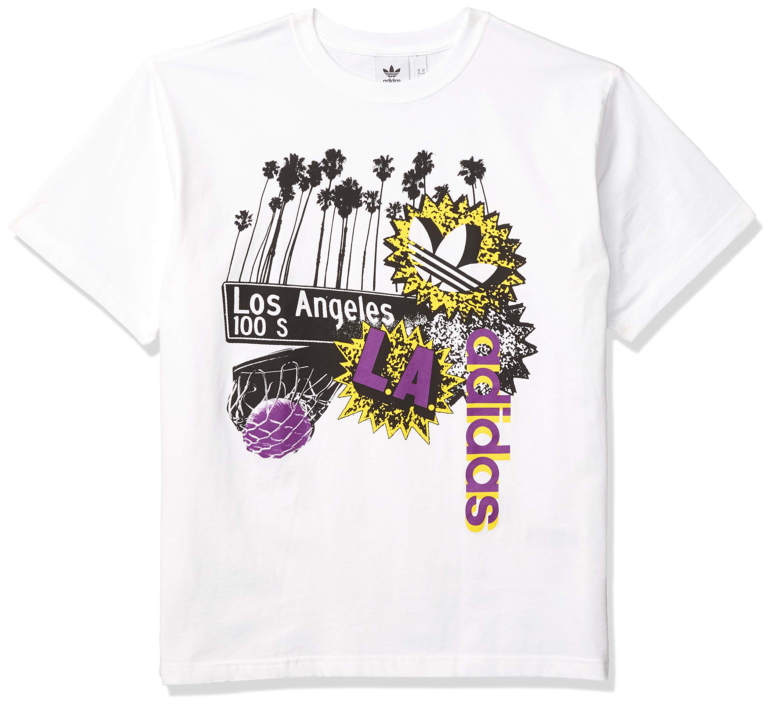 adidas Originals Men's City Tee La White, XX-Large