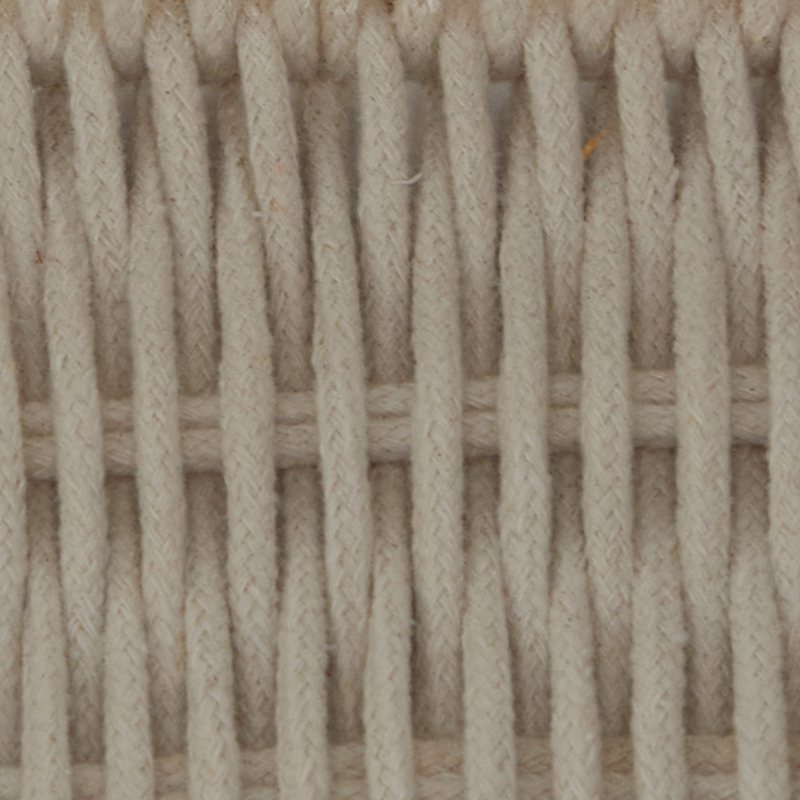 The Novogratz Cotton Handmade Woven Storage Basket with Handles, Set of 2 18"W, 17"W, Cream