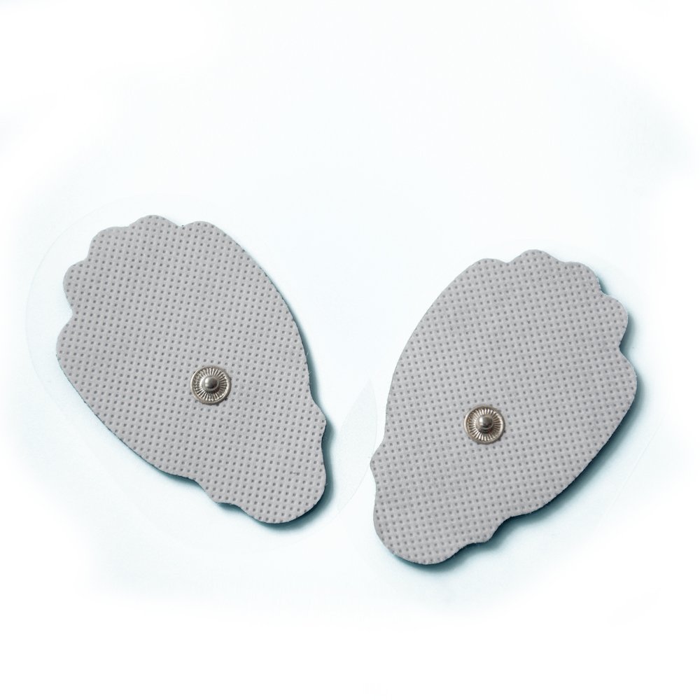 Med X Tens TENS/EMS Unit 20 Snap Tens Unit Electrode Pads Large Premium Replacement Tens Electrodes Reusable up to 30 times per Electrode