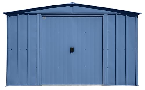 Arrow Sheds 10' x 7' Outdoor Steel Storage Shed, Blue