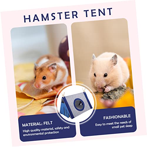BESTOYARD 2pcs Hamster nest Chinchilla Bed Bunny Hideout Corner Hideaway Guinea Pig Chinchilla Corner Hideout Bedding for Guinea Pigs Warm Small Pet Animals Bed cage Hanging Felt Cloth