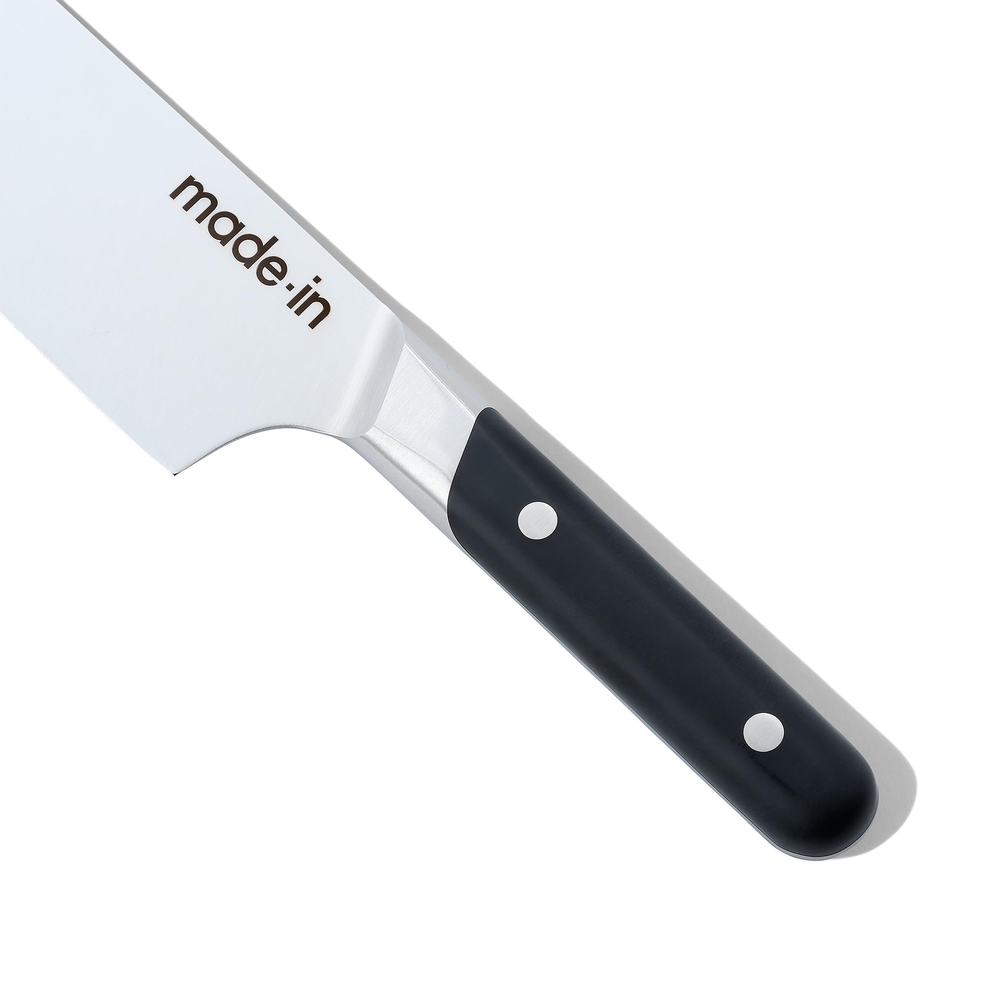 Made In Cookware - 8" Chef Knife - Crafted in France - Full Tang With Truffle Black Handle