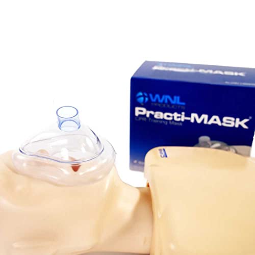 WNL Products 5000TM Practi-Mask Adult/Child CPR Training Mask Includes 10 Training Masks (10 Pack - Adult & Child)