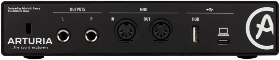 Arturia MiniLab MKII MIDI Keyboard Bundled with Arturia Minifuse 2 USB Audio Interface, 2 USB Cables & Polishing Cloth- MIDI Interface Music Recording Equipment, Software Included (BLACK MIDI)