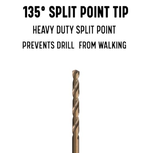 Drill America - GLBCOX121/4 1/4" x 12" Cobalt Aircraft Extension Drill Bit, GLBCO Series