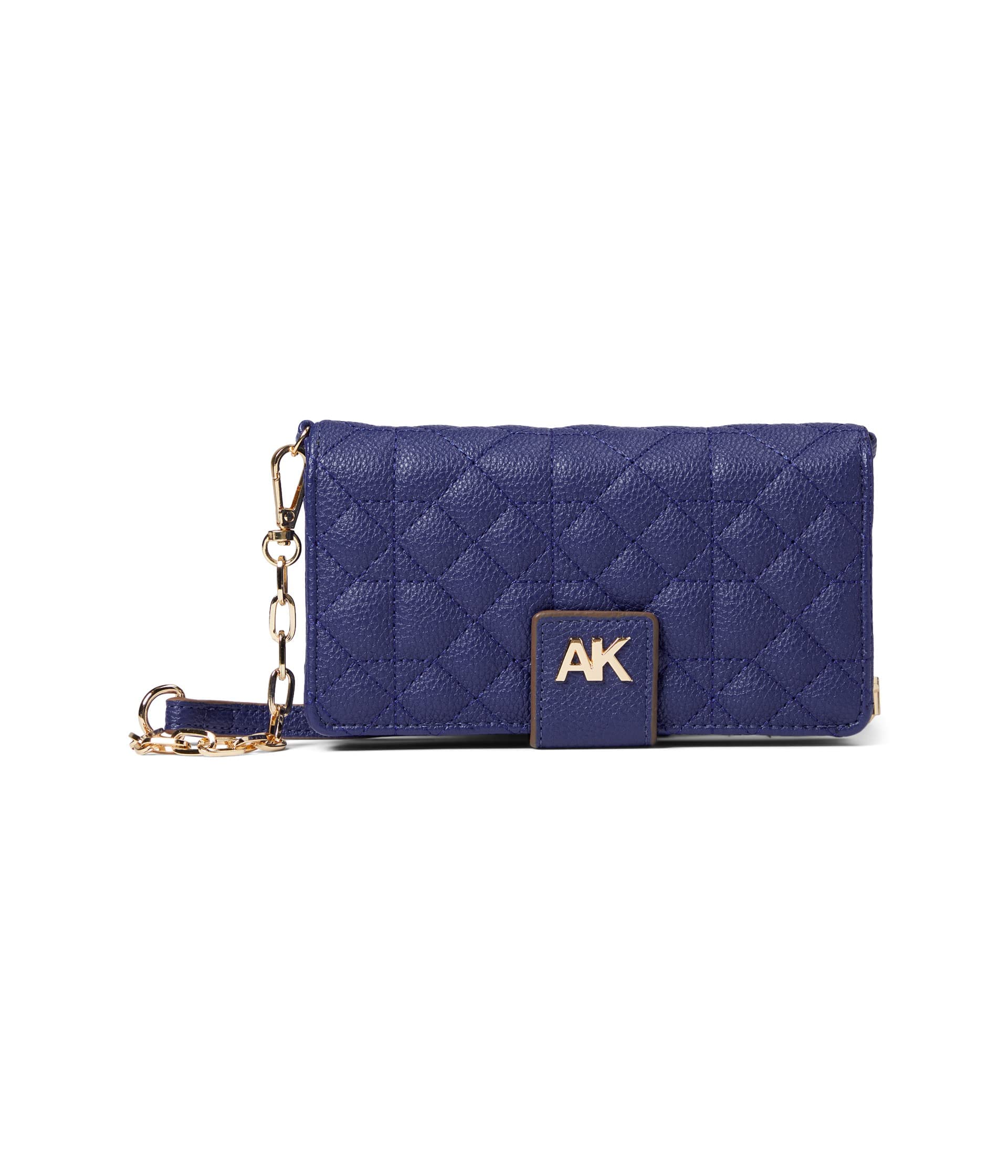 Anne Klein Quilted Wallet On A Chain Cobalt One Size