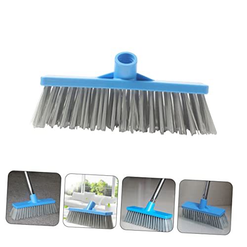 Asakkura 1pc Brooms Multi-Purpose Deck Broom Heavy Rough Indoor Premium Swimming Surface Tile Wall Cleaning Long Stiff Brush Soft for Sweeper Plastic Tub Bristles Floors Accessory