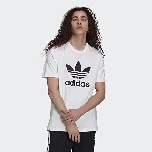 adidas Originals Men's Adicolor Classics Trefoil T-Shirt, White/Black, X-Large