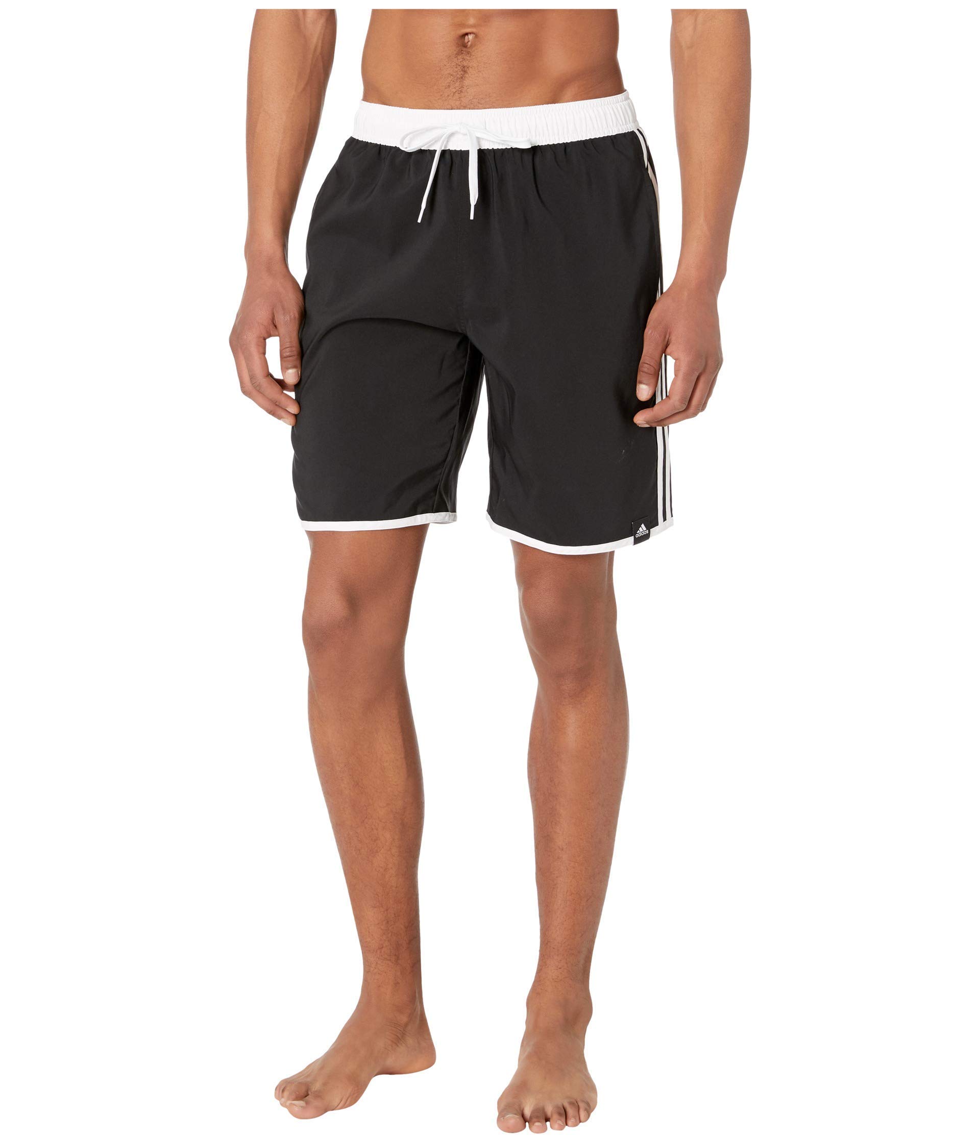 adidas Men's 3-Stripes Classics Short Shock Cyan Small