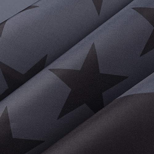 Black American Flags 3x5 ft - Vivid Color and Fade Proof - Canvas Header and Double Stitched - All Black US/USA Flag Polyester with Brass Grommets Outdoor Indoor (2 PACK)