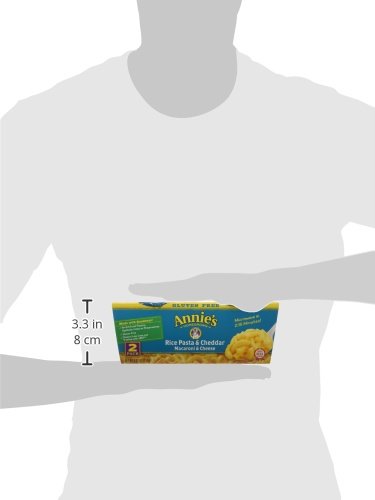 Annie's Real Aged Cheddar Microwave Mac and Cheese with Gluten Free Pasta Cups, 2 Ct, 4.02 oz (Pack of 6)