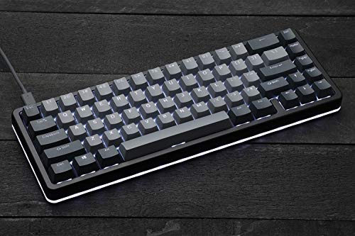 DROP ALT High-Profile Mechanical Keyboard — 65% (67 Key) Gaming Keyboard, Hot-Swap Switches, Programmable Macros, Backlit RGB LED, USB-C, Doubleshot PBT, Aluminum Frame (Kaihua Speed Silver, Black)