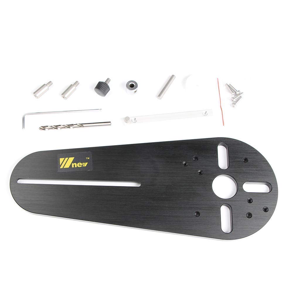 BTMIEY Circle Cutting Jig,Circle Cutting Jig for Electric Hand Trimmer Wood Router Woodworking (B)