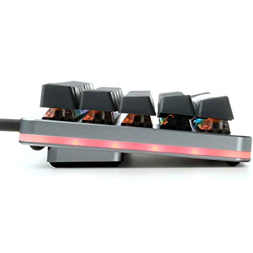 DROP ALT Mechanical Keyboard β 65% (67 Key) Gaming Keyboard, Hot-Swap Switches, Programmable Macros, RGB LED Backlighting, USB-C, Doubleshot PBT, Aluminum Frame (Cherry MX Brown RGB, Gray)