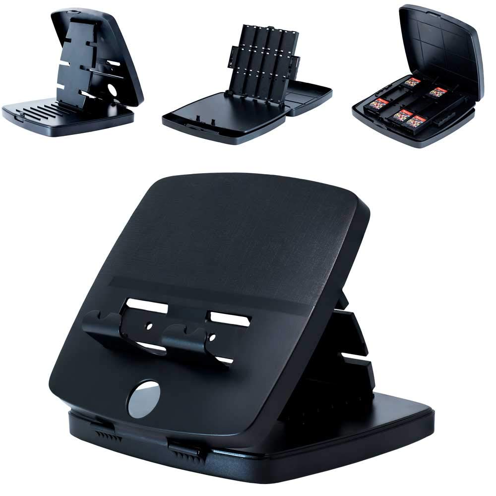 ADZ Switch Stand, Multi-Function Switch Playstand Compatible with Nintendo Switch Console, Portable & Compact with 7 Height Settings & 24 Switch Game Holder