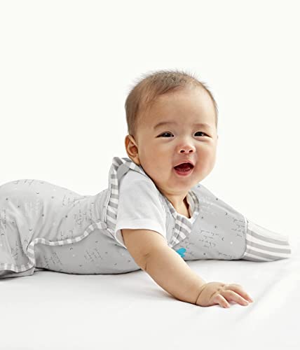 Love to Dream Swaddle UP Transition Bag Lite 0.2 TOG, You are My, Medium, 13-19 lbs, Patented Zip-Off Wings, Gently Help Baby Safely Transition from Being swaddled to arms Free Before Rolling Over