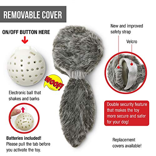 Hyper Pet Doggie Tail Interactive Plush (Wiggles, Vibrates, and Barks β Dog Toys for Boredom and Stimulating Play)