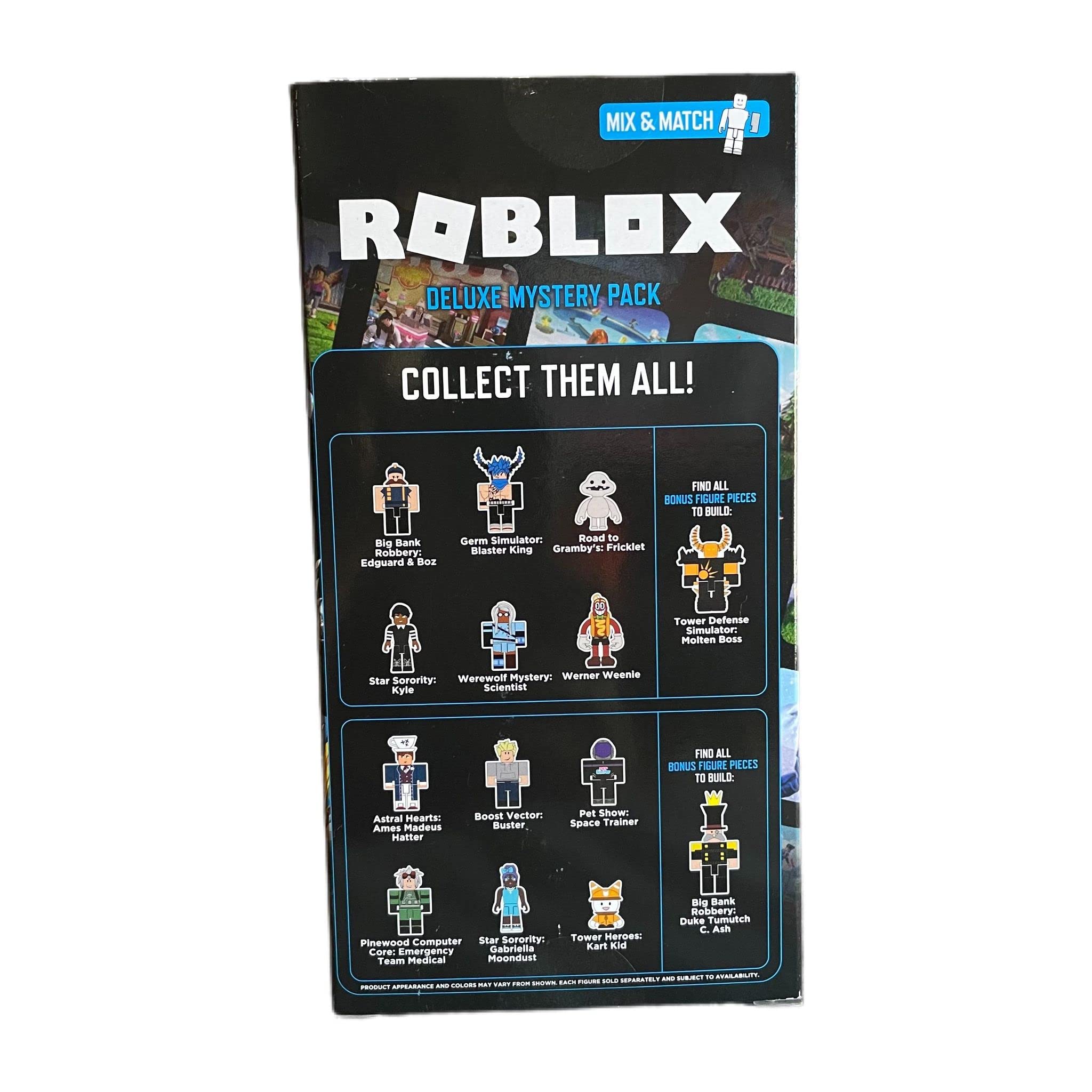 Roblox Deluxe Mystery Pack Action Figure Series 1 - Includes Exclusive Virtual Item (Choose Figure) (Werewolf Mystery: Scientist)